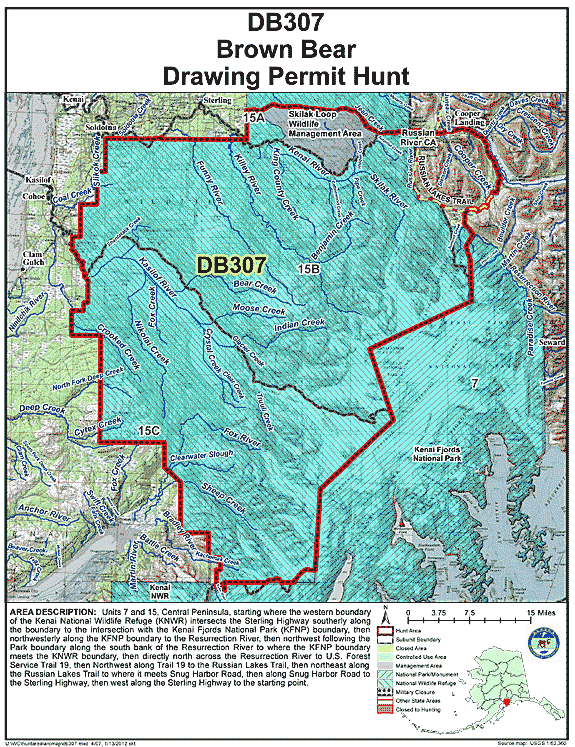 Map of db307, Alaska Department of Fish and Game