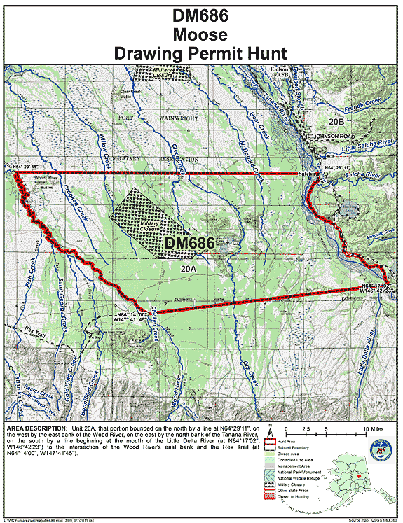 Map of dm686, Alaska Department of Fish and Game