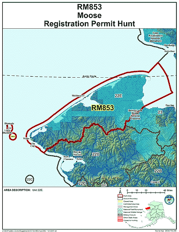 Map of rm853, Alaska Department of Fish and Game